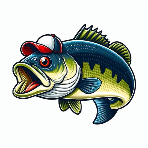 Premium Vector Bass Fish Vector Illustraion