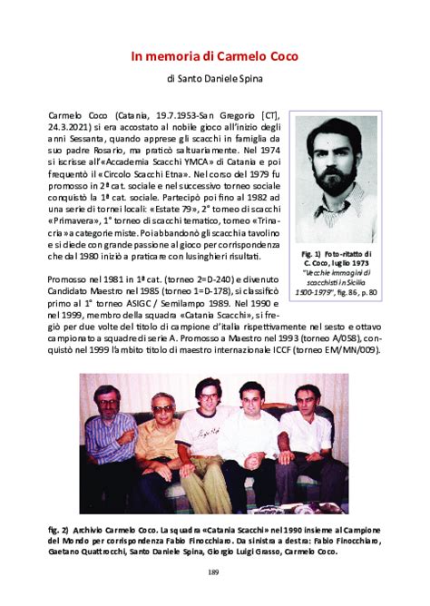 Pdf In Memoria Di Carmelo Coco In Asigc Yearbook 2021 Settembre