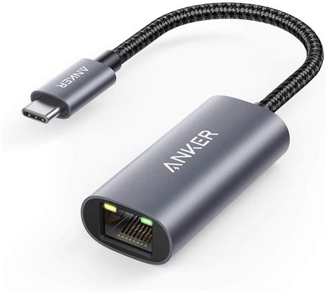 Amazon Com Amazon Basics Aluminum USB C To RJ45 Gigabit Ethernet Adapter Fast Network Grey 2