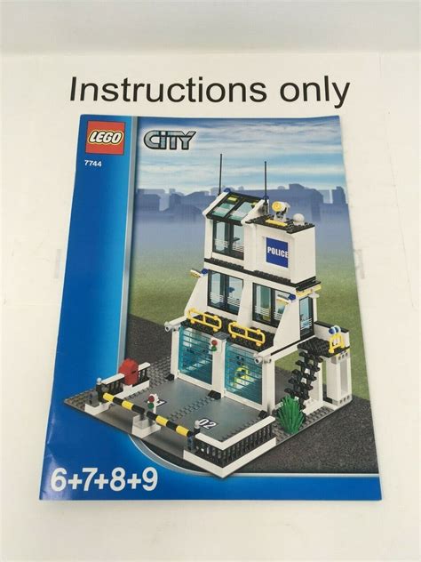 Only Instructions Books 1 9 Lego 7744 Police Headquarters City No