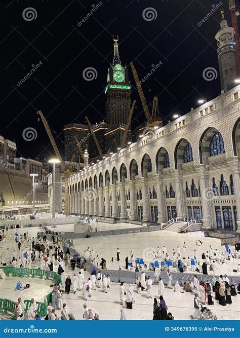Side Of The Al Haram Mosque Building With Views Of Abraj Al Bait And