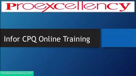 Ppt Infor Cpq Powerpoint Presentation Free Download Id11471912