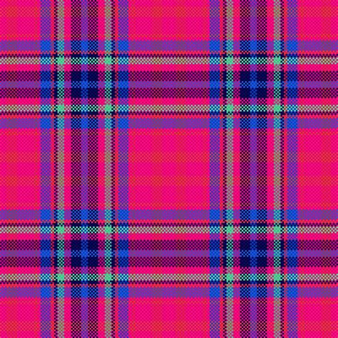 Background Seamless Fabric Plaid Pattern Vector Textile Texture Check Tartan Vector