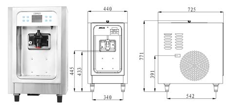 Space Single Flavor Small Ice Cream Machine Price For Home