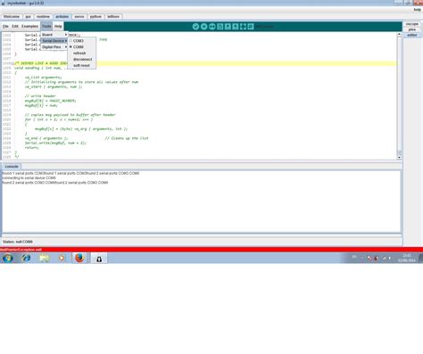 Problem Connecting Arduino And Myrobotlab Myrobotlab