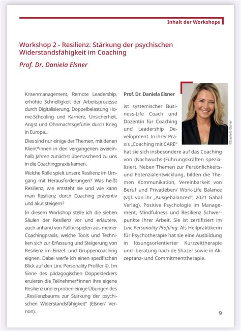 Workshop Resilienz Stärkung Der Psychischen Widerstandsfähigkeit Im