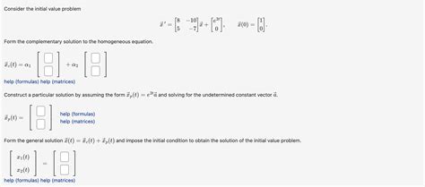 Solved Consider The Initial Value