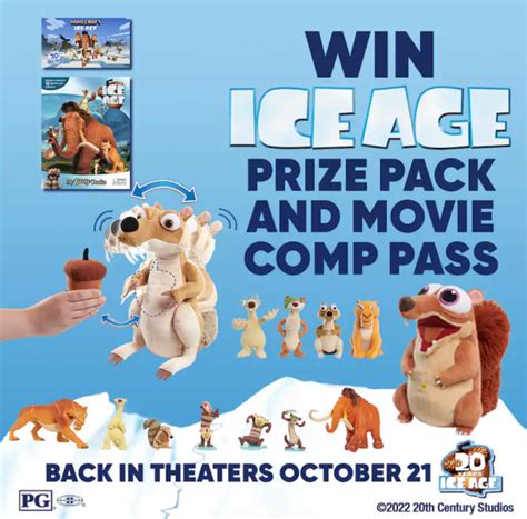 Win Free Prizes For Seeing Ice Age In Movie Theaters Allearsnet