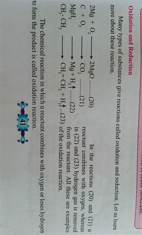 Oxidation And Reduction Many Types Of Substances Give Reactions Called Ox