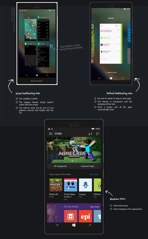 Designer Envisions A More Polished Windows 10 Mobile User Interface Concept Pictures