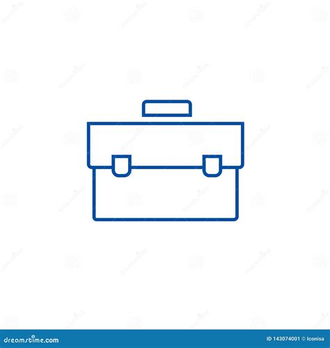 Case Sign Line Icon Concept Case Sign Flat Vector Symbol Sign Outline Illustration Stock