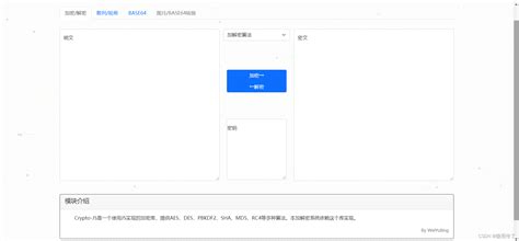 【crypto】基于crypto js的web前端加解密系统实现 cryptojs csdn博客