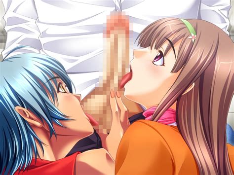 Rule 34 1boy 2girls Blue Hair Brown Hair Censored Collaborative