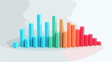 3d Bar Graph Statistical Data Analysis Premium Ai Generated Vector