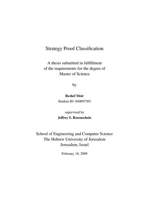 Pdf Strategyproof Classification