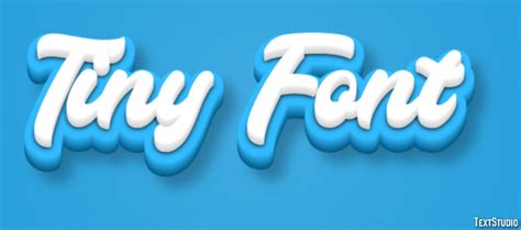 Tiny Font Text Effect And Logo Design Font