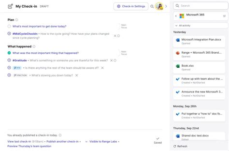 Connect Range And Microsoft 365 Range