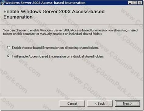 Windows Server 2003 Access Based Enumeration Kullanımı Ve Faydaları Hakan Uzuner