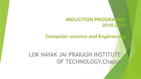 Ppt Enhancing Engineering Skills Through Induction Programme 2018