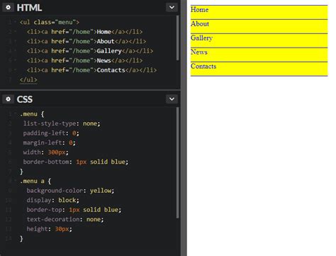 Как сделать навигационное меню — учебник Css Как сделать навигационное меню — учебник Css