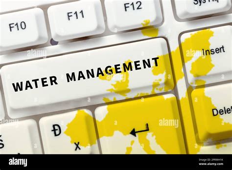 Hand Writing Sign Water Management Business Overview Tools That Typically Allow The