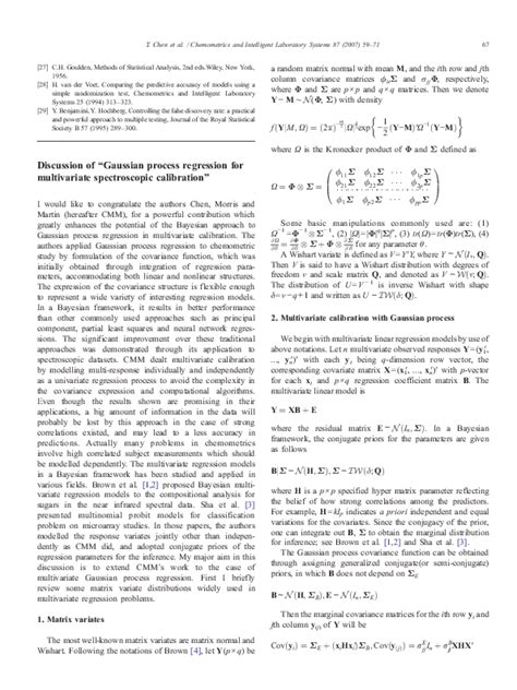 Pdf Discussion Of “gaussian Process Regression For Multivariate