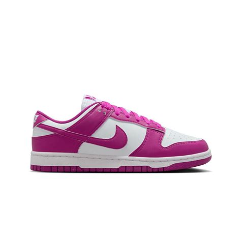 Nike Women Dunk Low White Hot Fuchsia