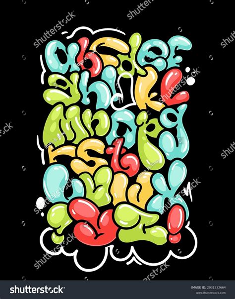 1 535 Graffiti Bubble Letters Stock Vectors Images And Vector Art