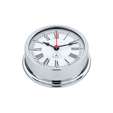 Quartz Clock Chrome Roman 120mm Autonautic R120c