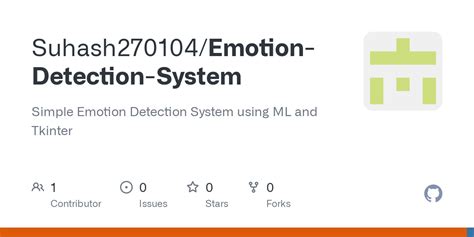 Github Suhash Emotion Detection System Simple Emotion Detection System Using Ml And Tkinter