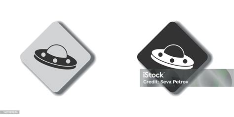 Ufo 아이콘입니다 우주 외계인 벡터 일러스트레이션 검은색에 대한 스톡 벡터 아트 및 기타 이미지 검은색 과학 귀여운 Istock