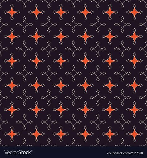 Seamless Abstract Retro Geometric Pattern Blended Vector Image