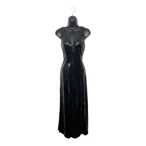 Dresses Lip Service Los Angeles Black Tile Metallic Evening Dress Lbd