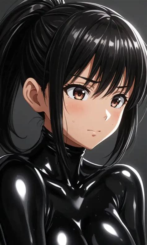 Anime Girl Wearing Latex Bodysuit 作品名稱 Pixai