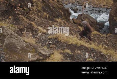 Man Walking Up Steep Hill Stock Videos And Footage Hd And 4k Video