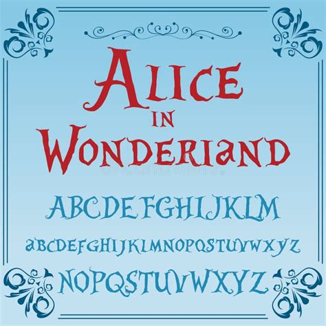 Font Typeface Script Old Style Vintage Script Font Stock