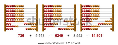 Abacus Sample Calculation Tool Beads Sliding Stock Vector Royalty Free 471275600 Shutterstock