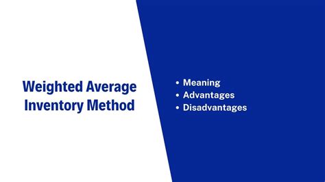 Weighted Average Inventory Method Free Cost Accounting Articles Scholarszilla