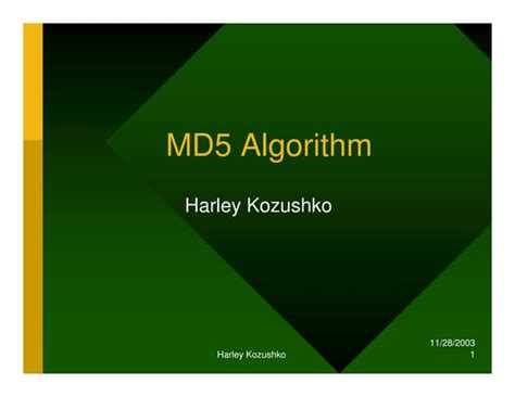 Md 5 Algorithm Pdf