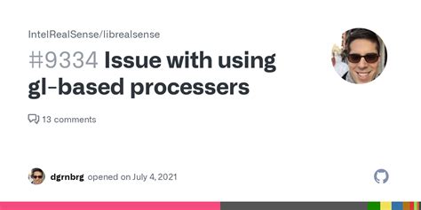 Issue With Using Gl Based Processers · Issue 9334 · Intelrealsense