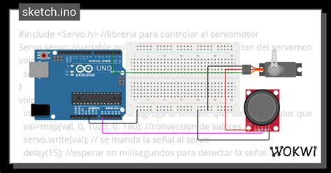 Joystick Con Un Servo Wokwi Esp32 Stm32 Arduino Simulator