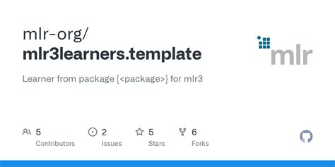 Github Mlr Org Mlr3learners Template Learner From Package { } For Mlr3