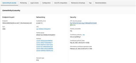 amazon web services connect to aws rds database from ec2 stack overflow