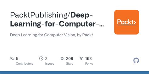 Github Packtpublishingdeep Learning For Computer Vision Deep