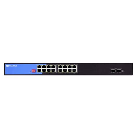 1g Ethernet Switch 16 Port With 2x 1g Sfp Up1inks Fibermall