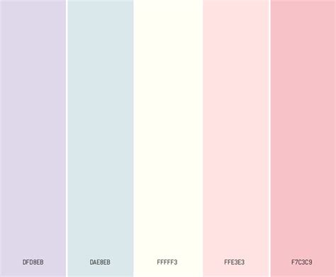 Love Pastel Color Palettes