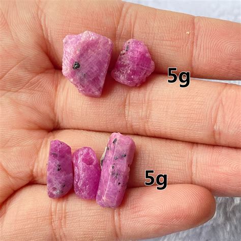 Corundum Specimen Red Ruby Corundum Loose Gemstones Bulk Unpolished