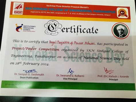 Prajakta Bagal On Linkedin Nationalscienceday2024 Project 28thfeb