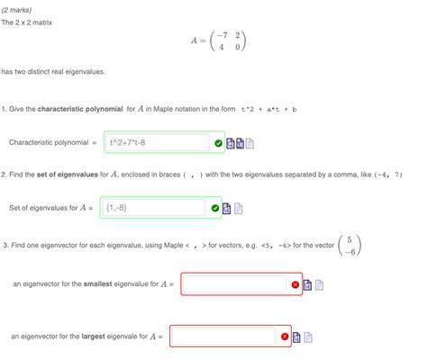 [solved] 2 marks the 2 x 2 matrix has two distinct real