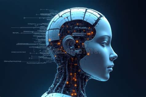 neural network system in robotics stock illustration illustration of fiction engineering